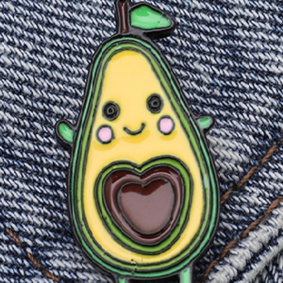 Accessories | Avocado Heart Enamel Pin | Poshmark